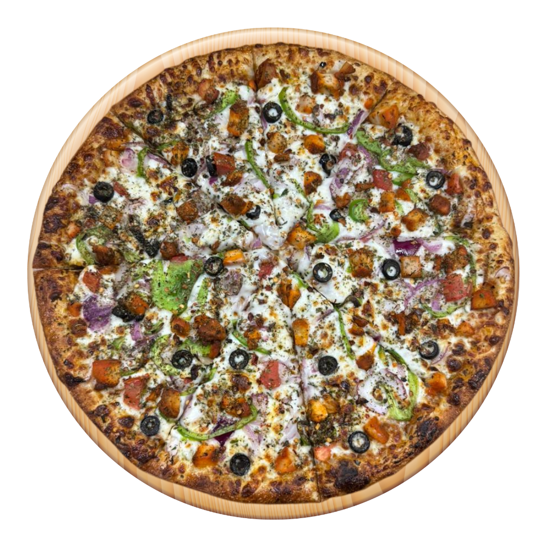 Supreme Garlic Chicken Pizza | Bollywood Pizza House