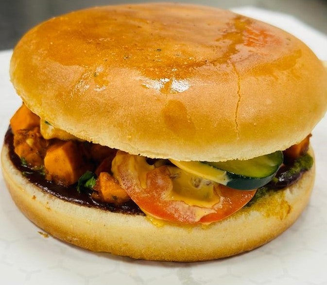 Paneer Masala Burger | Bollywood Pizza House